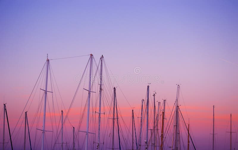 267 Pink Sunset Silhouette Dock Stock Photos - Free & Royalty-Free ...