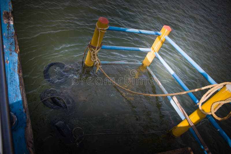 Boat Mooring High Quality Image. Stock Image - Image of horizontal ...
