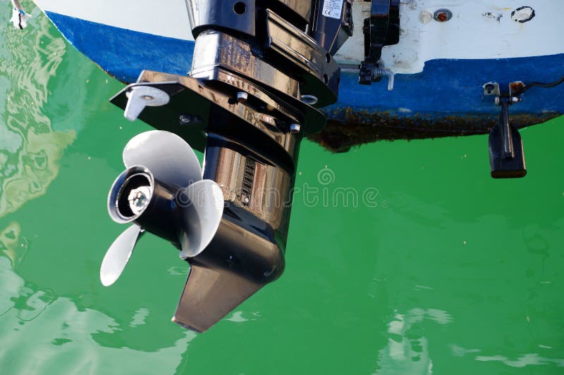 Blades of a Motor Speed Boat Rotor, Left Side Stock Photo - Image of ...