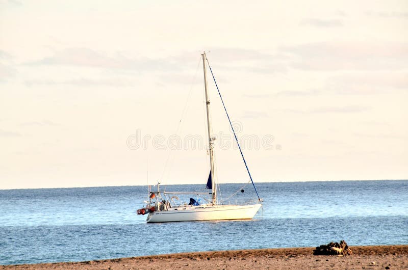 Boat in the Ocean stock image. Image of ship, unusual - 261371361