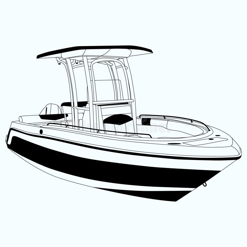 Boat one color stock vector. Illustration of travel - 328393699