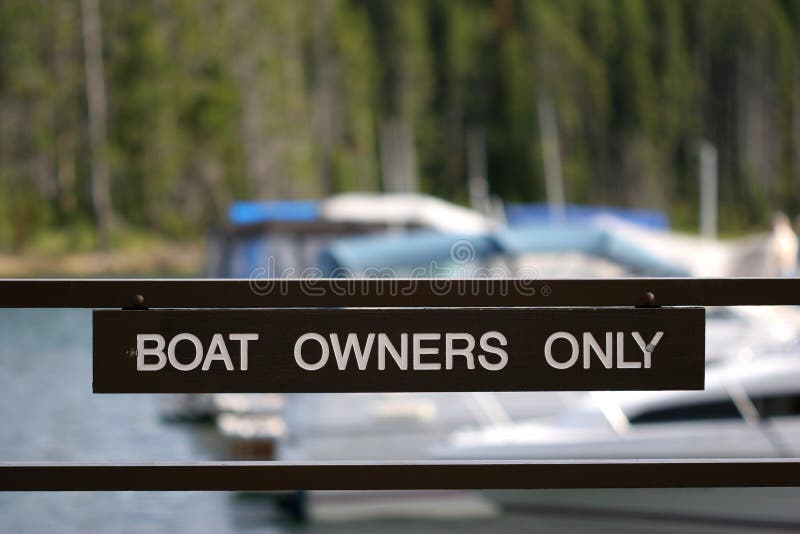 Boat owners only stock photo. Image of docks, motorboats - 162574
