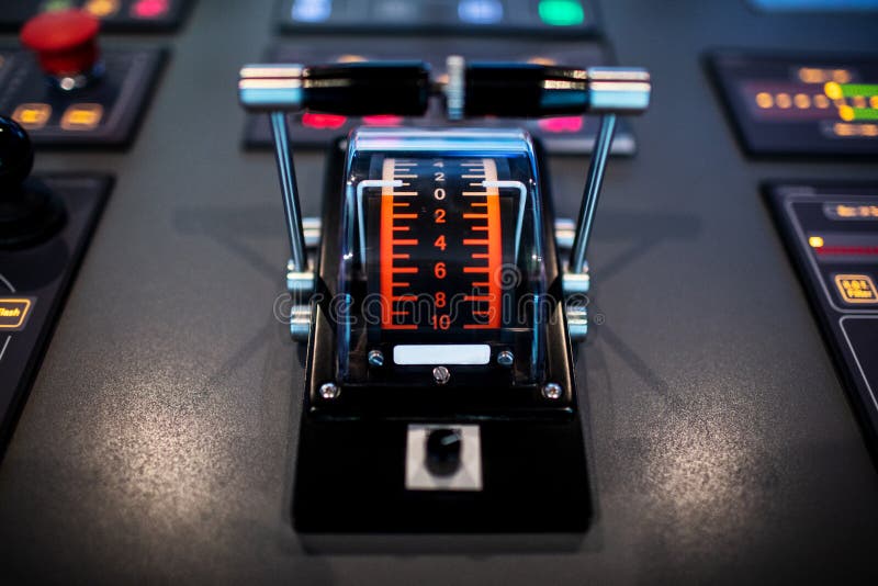 Boat Panel with Lighted Instruments Stock Image - Image of blue, port ...