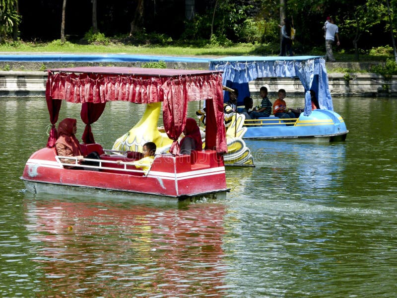 Boat editorial image. Image of java, city, people, waterway - 74889405