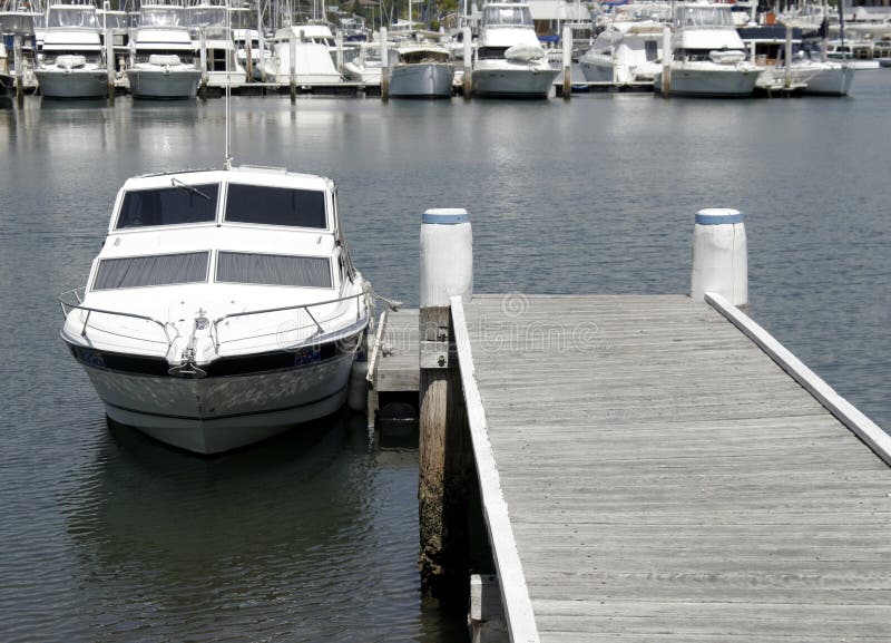 Boat at Pier stock image. Image of luxury, australia, fast - 1796951