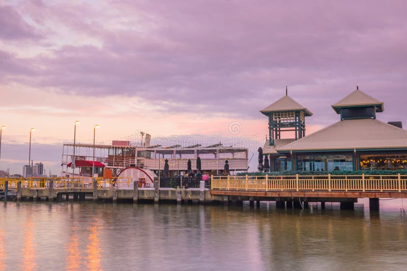 Boat Pier in Perth, Australia Stock Image - Image of quay, elizabeth ...
