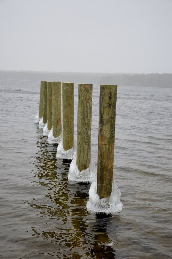 Boat Pilings stock photo. Image of launch, piling, boat - 96493442