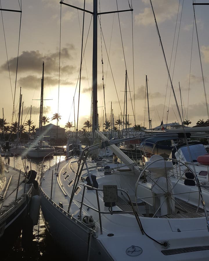 Boat at the port stock photo. Image of ocean, yachts - 89504144
