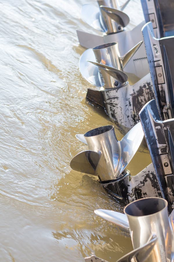 Boat Propeller in the River Stock Image - Image of motorized, equipment ...