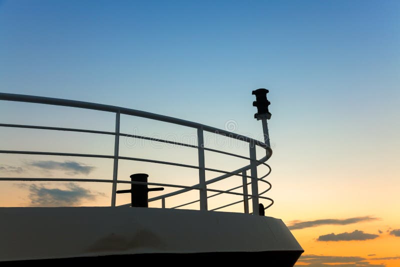 Prow of a Motorboat in a Harbor Stock Photo - Image of marine, boating ...