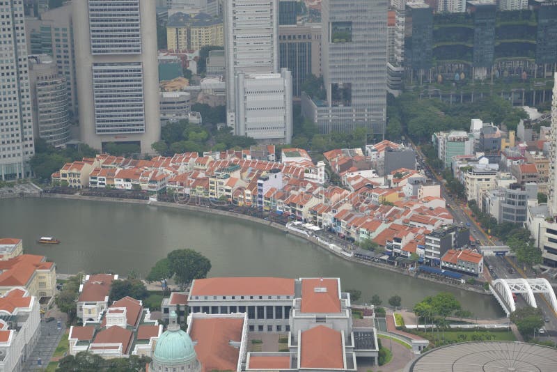 Boat Quay in Singapore editorial stock photo. Image of view - 80599023