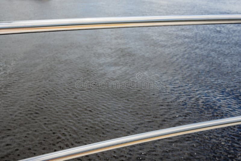 Boat Railing and Dark Water Stock Image - Image of water, space: 171269463
