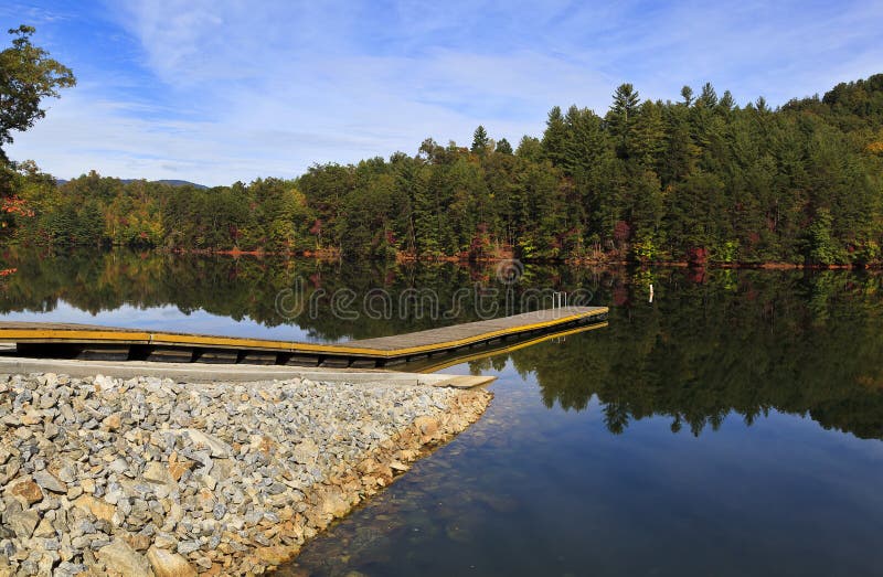 Boat Ramp Dock stock image. Image of outdoors, pond, reflections - 36964693