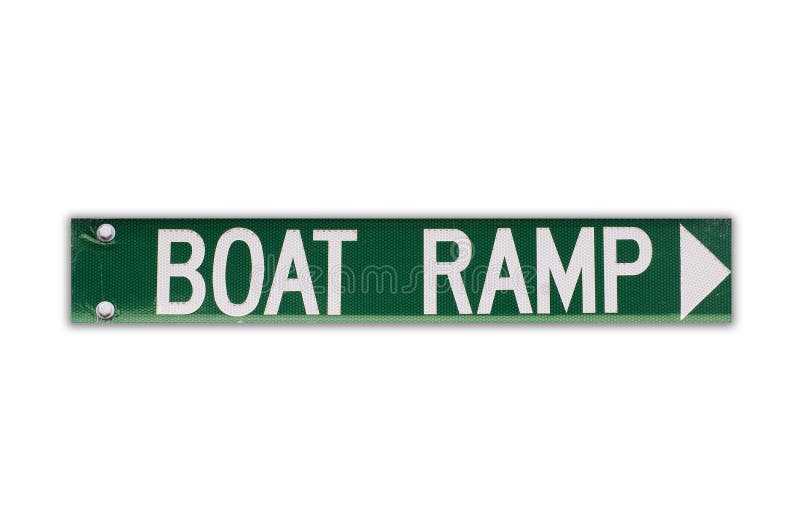 Boat ramp sign stock image. Image of isolation, ramp - 17277129