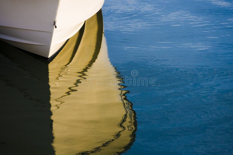 Boat Reflection stock image. Image of ocean, water, ripple - 7384003