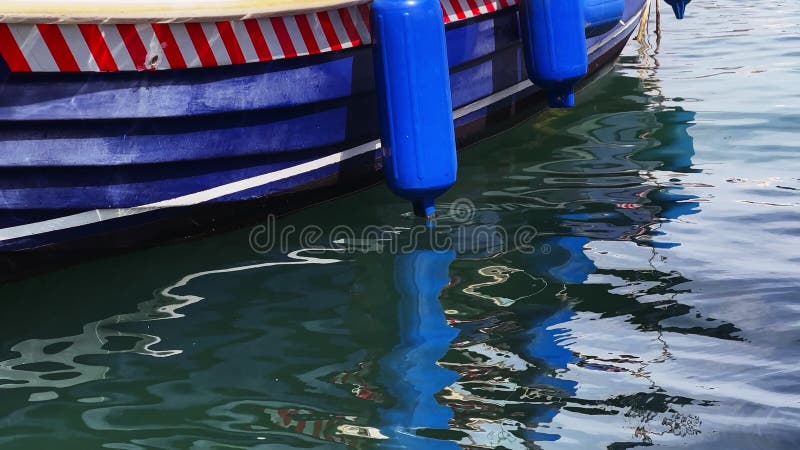 Boat Reflection on Sea Water Stock Video - Video of horizon, vessel ...
