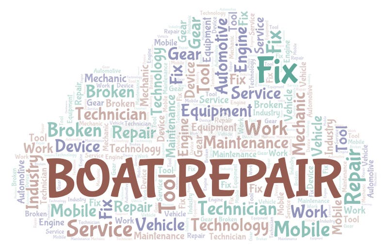 Boat Repair, Maintenance, Refurbishment Logo. Boat and Fix Icon Stock ...