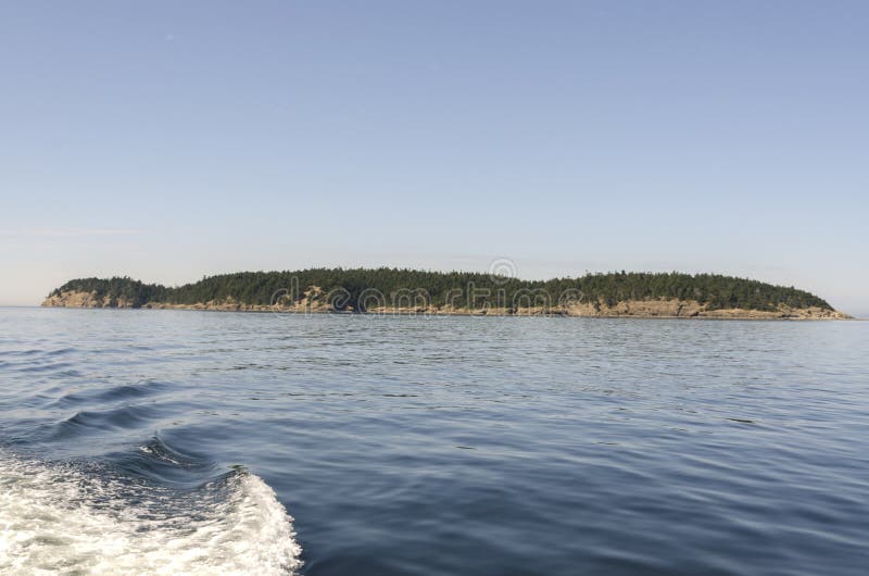 Boat Ride Off Vancouver Island Stock Image - Image of canada, clouds ...