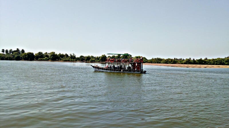 Boat Ride on a River in Goa Editorial Image - Image of beauty, boat ...