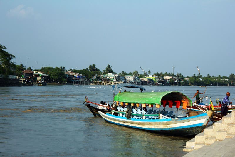 Boat on the river editorial image. Image of transportation - 88707760