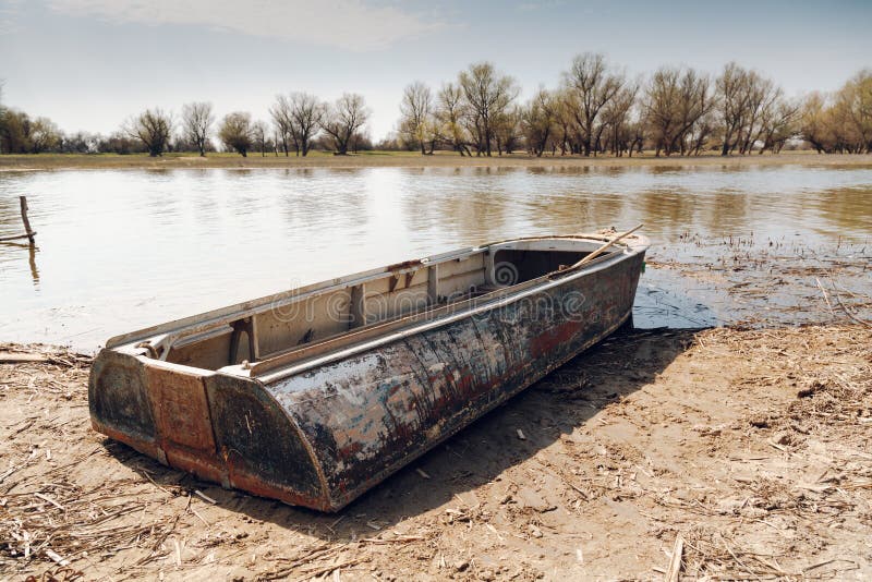 Boat at the riverside stock image. Image of sand, moor - 69627507