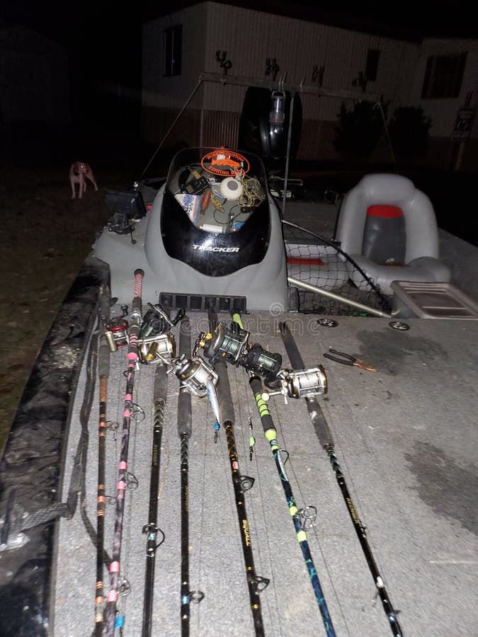 Boat Rod Rods Fishing Tackle Tracker Editorial Photography - Image of ...