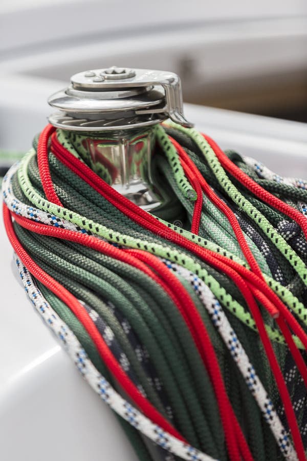 Boat rope stock image. Image of pier, sailing, deck, attachment - 44369129