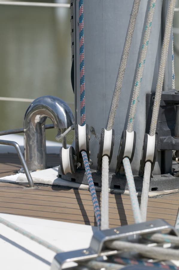 Boat ropes stock photo. Image of deck, mast, hawser, boat - 25953664
