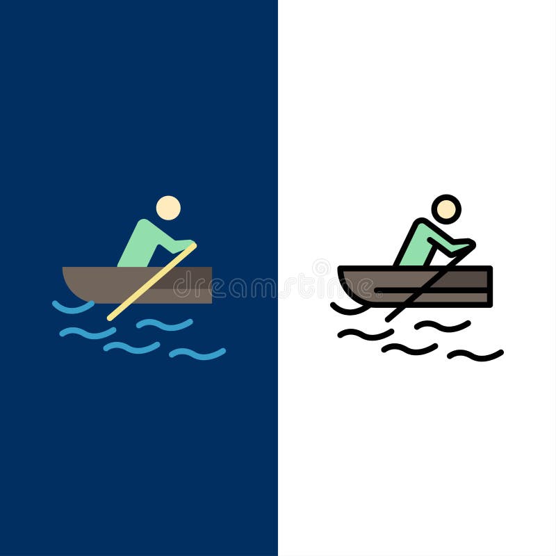 Rowing icons stock vector. Illustration of isolated, stern - 42901242