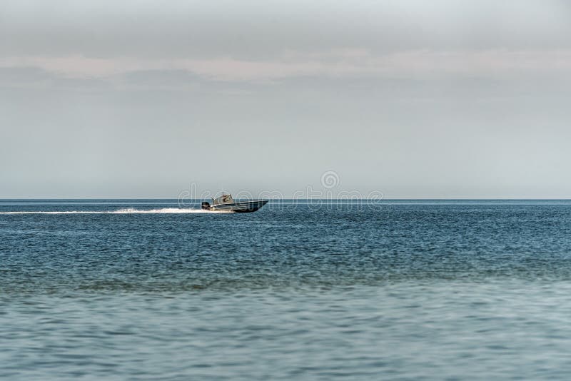 Boat Running Fast on the Water Stock Image - Image of wave, boating ...