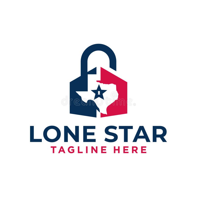 Boat and RV Storage Padlock Illustration Logo in Texas Stock Vector ...