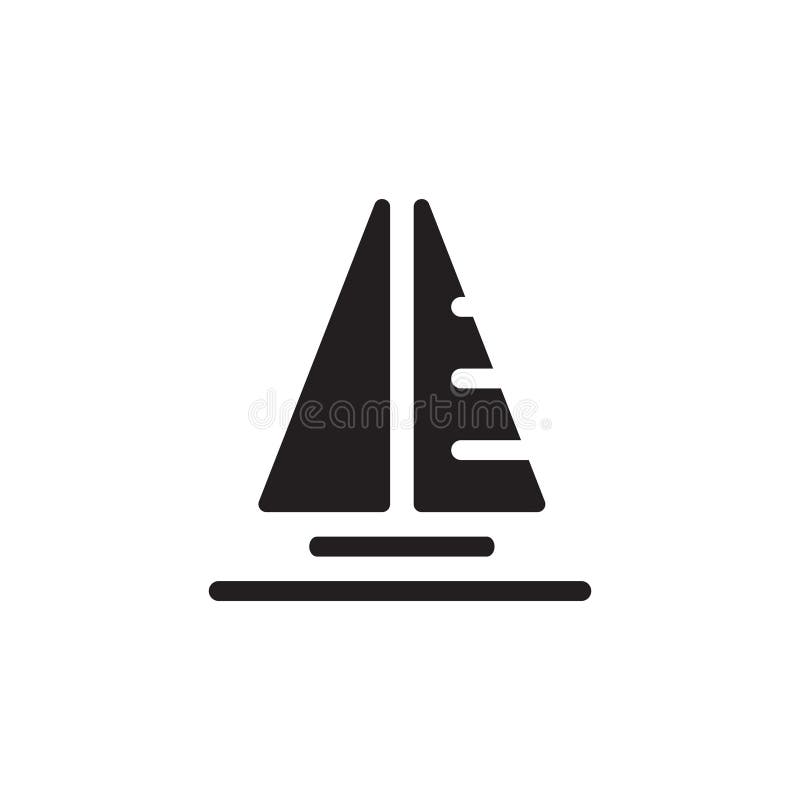 Boat or Sail Logo Template Icon Stock Vector - Illustration of logo ...