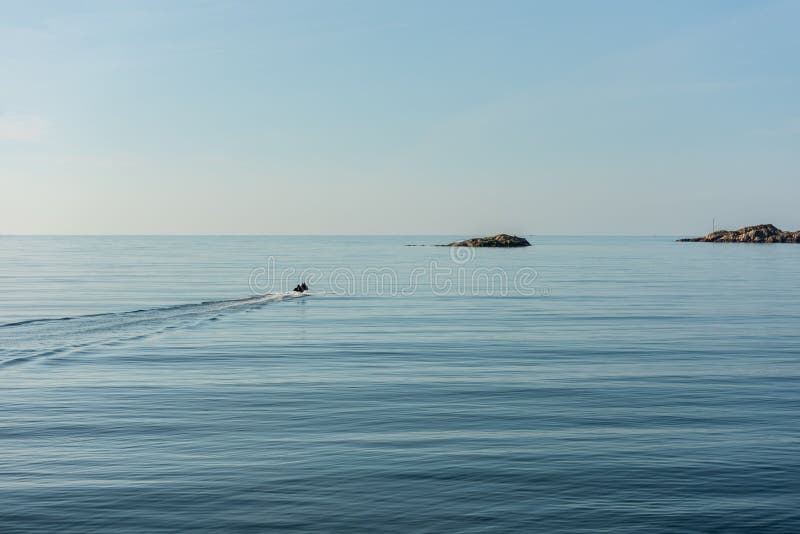 Boat Sailing in the Sea during the Daytime Stock Photo - Image of shore ...