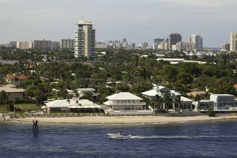 Port Everglades Inlet in Fort Lauderdale, Florida Stock Image - Image ...