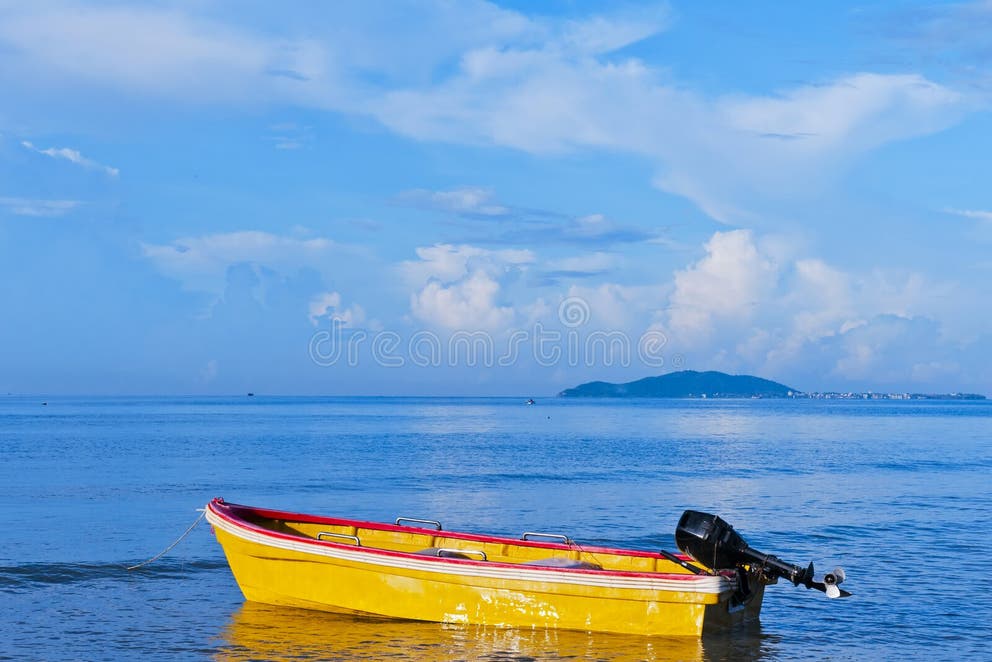 Boat on the sea stock photo. Image of coast, exotic, rock - 26605648