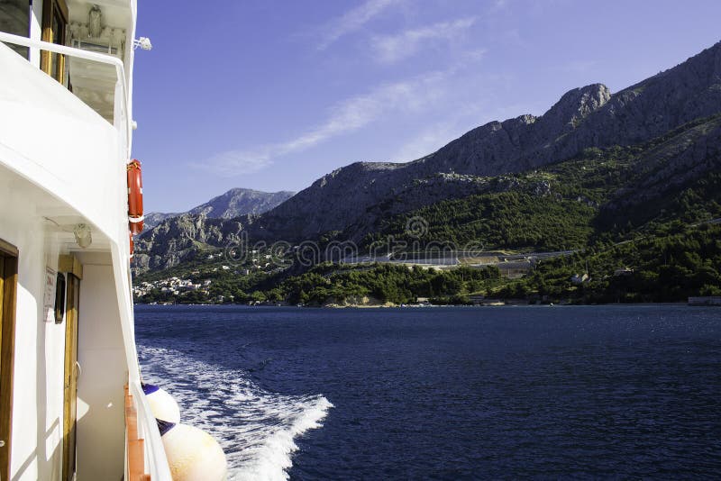 Boat on sea stock image. Image of croatia, vacation, brac - 56358655