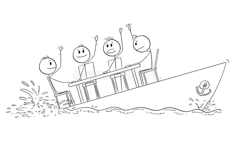 Sinking Cartoon Boat Stock Illustrations – 472 Sinking Cartoon Boat ...