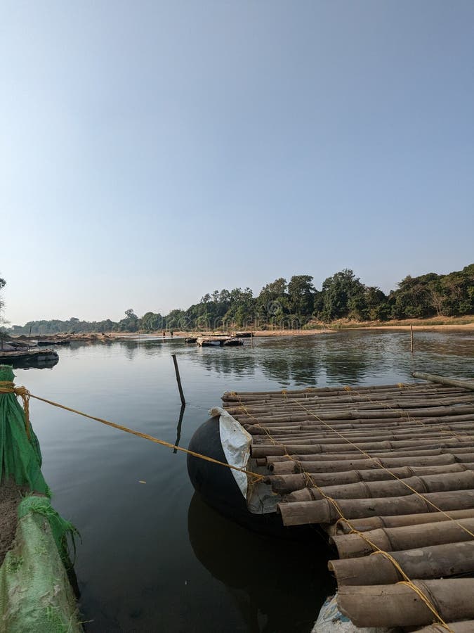 A Boat is Standing Near River Side Stock Photo - Image of coast, lake ...