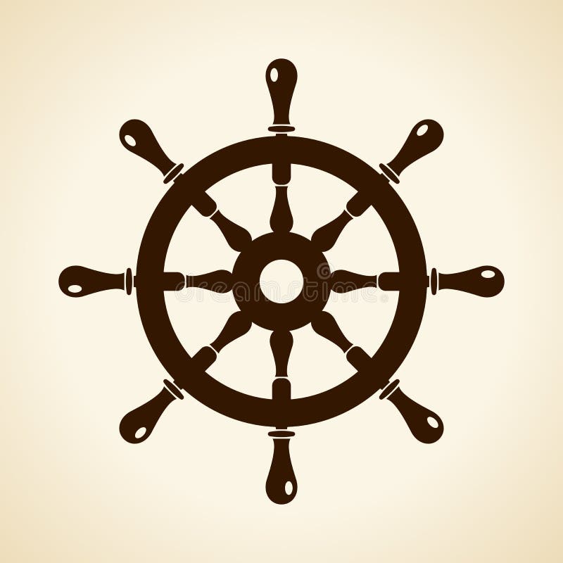 Ship Steering Wheel Vector