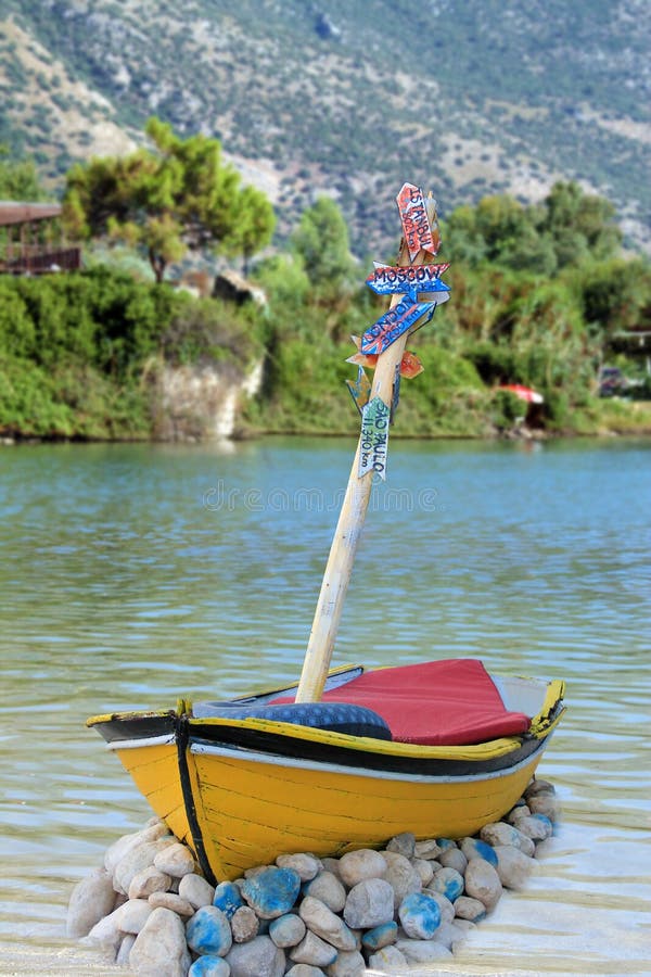Boat on the stones stock photo. Image of europe, beached - 50345466
