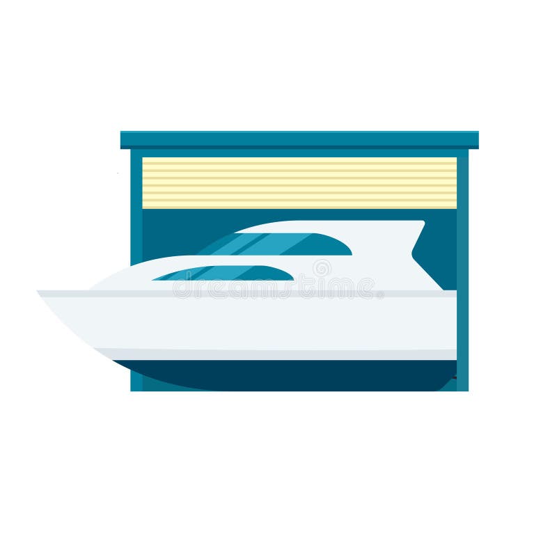 Ship in dry dock icon stock vector. Illustration of shipbuilding ...