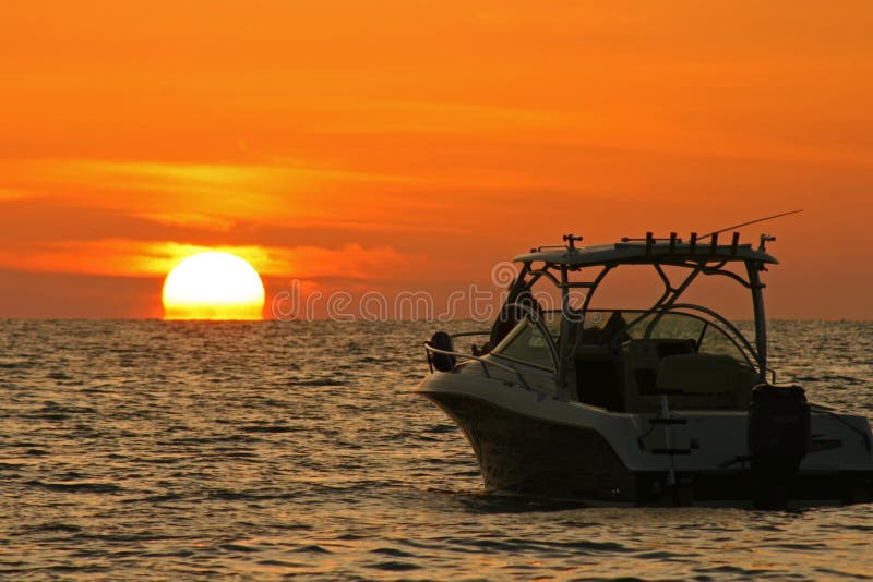 Boat and Sun stock image. Image of mexico, saint, wave - 13136077