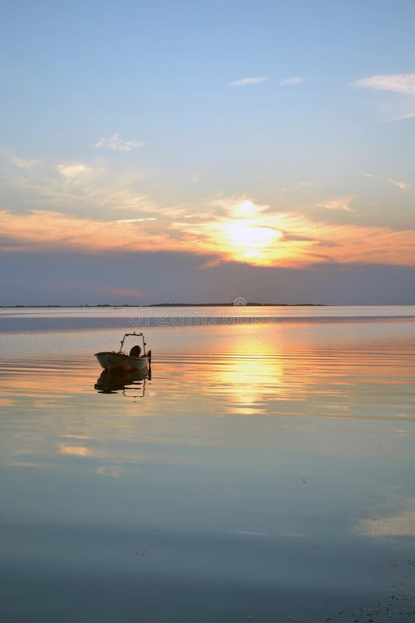 Boat in sunset stock image. Image of yellow, glow, dramatic - 28431753