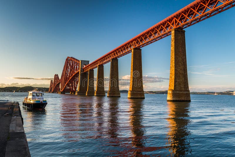 Forth Rail Bridge, Scotland, UK Stock Image - Image of blue, ocean ...