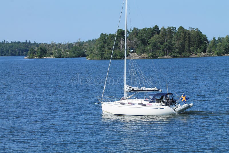 Boat in Sweden stock photo. Image of sail, boating, skiff - 263206220