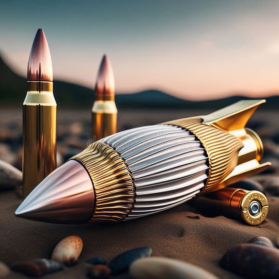 Boat Tail Shell a Shell with a Bullet Featuring a Boat Stock Image ...