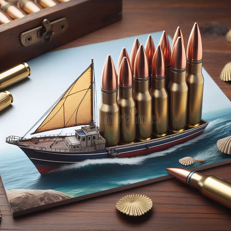 Boat Tail Shell a Shell with a Bullet Featuring a Boat Stock Photo ...