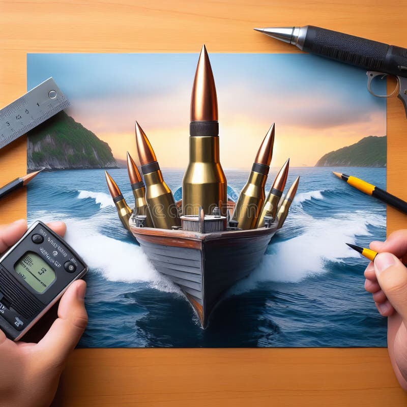 Boat Tail Shell a Shell with a Bullet Featuring a Boat Stock Photo ...