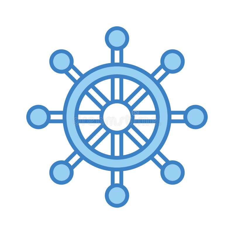 Boat timon isolated icon stock vector. Illustration of style - 94421614