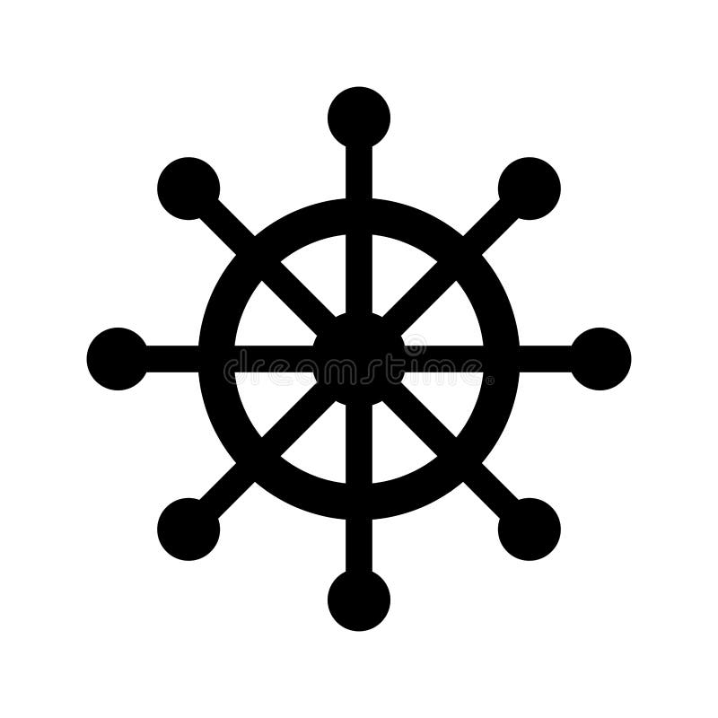 Boat timon isolated icon stock vector. Illustration of element - 94422030